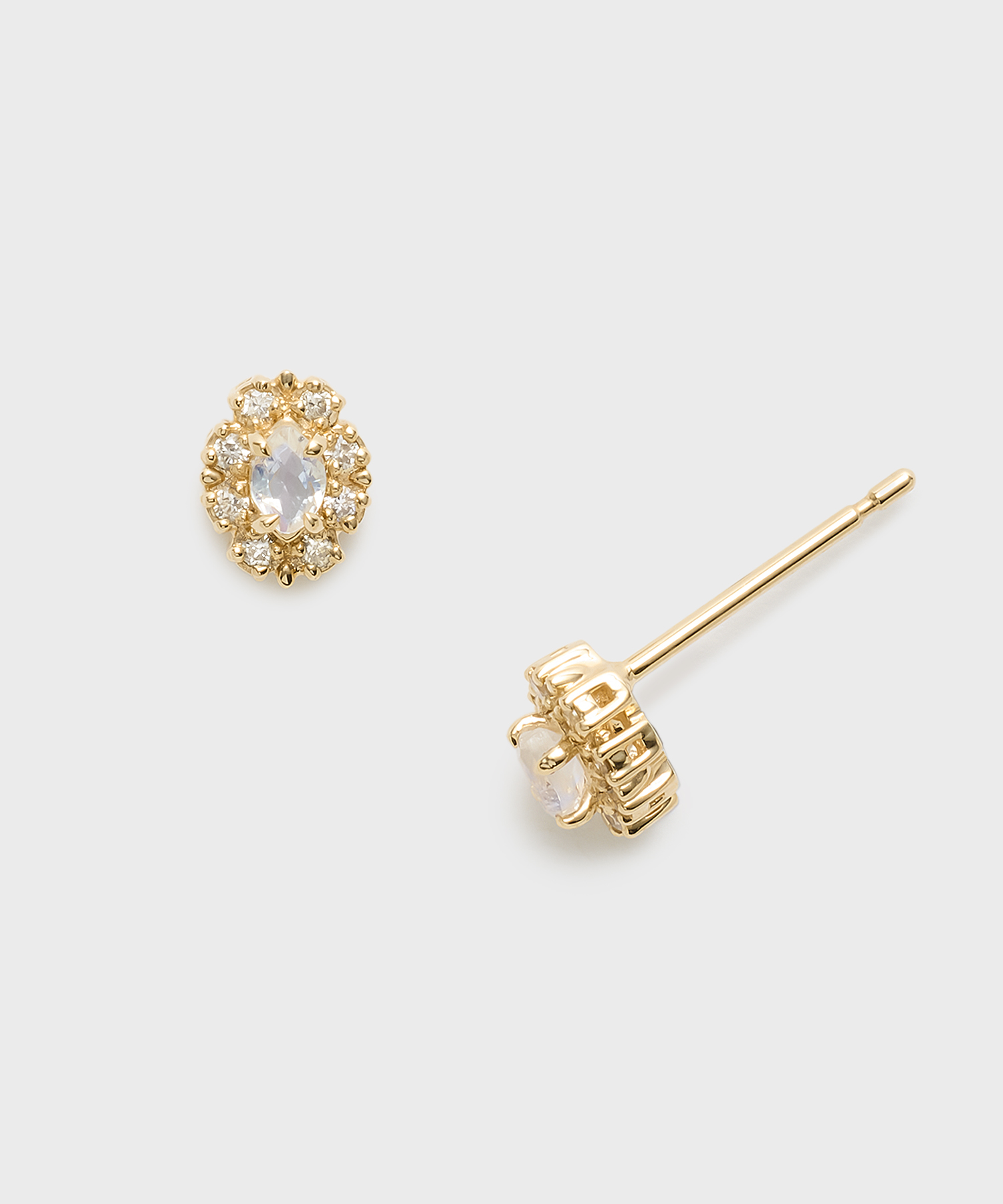 K10ダイヤモンド／ラブラドライトピアス|NOJESS(ノジェス)の通販｜アイルミネ